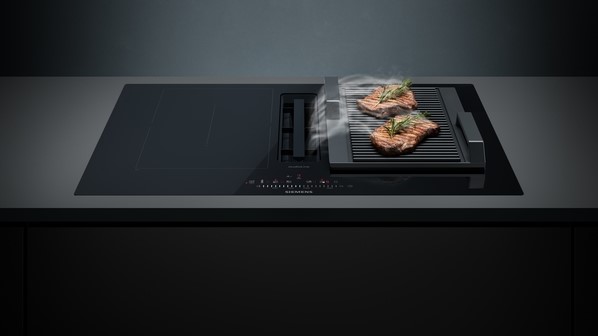 Siemens EX807NX68E iQ700, inductionAir 80 cm, blue duallightSlider ...