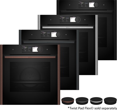 Neff B69FY5CX0 N90 bakoven met stoom 60cm, vaste wateraansluiting, S/H ...