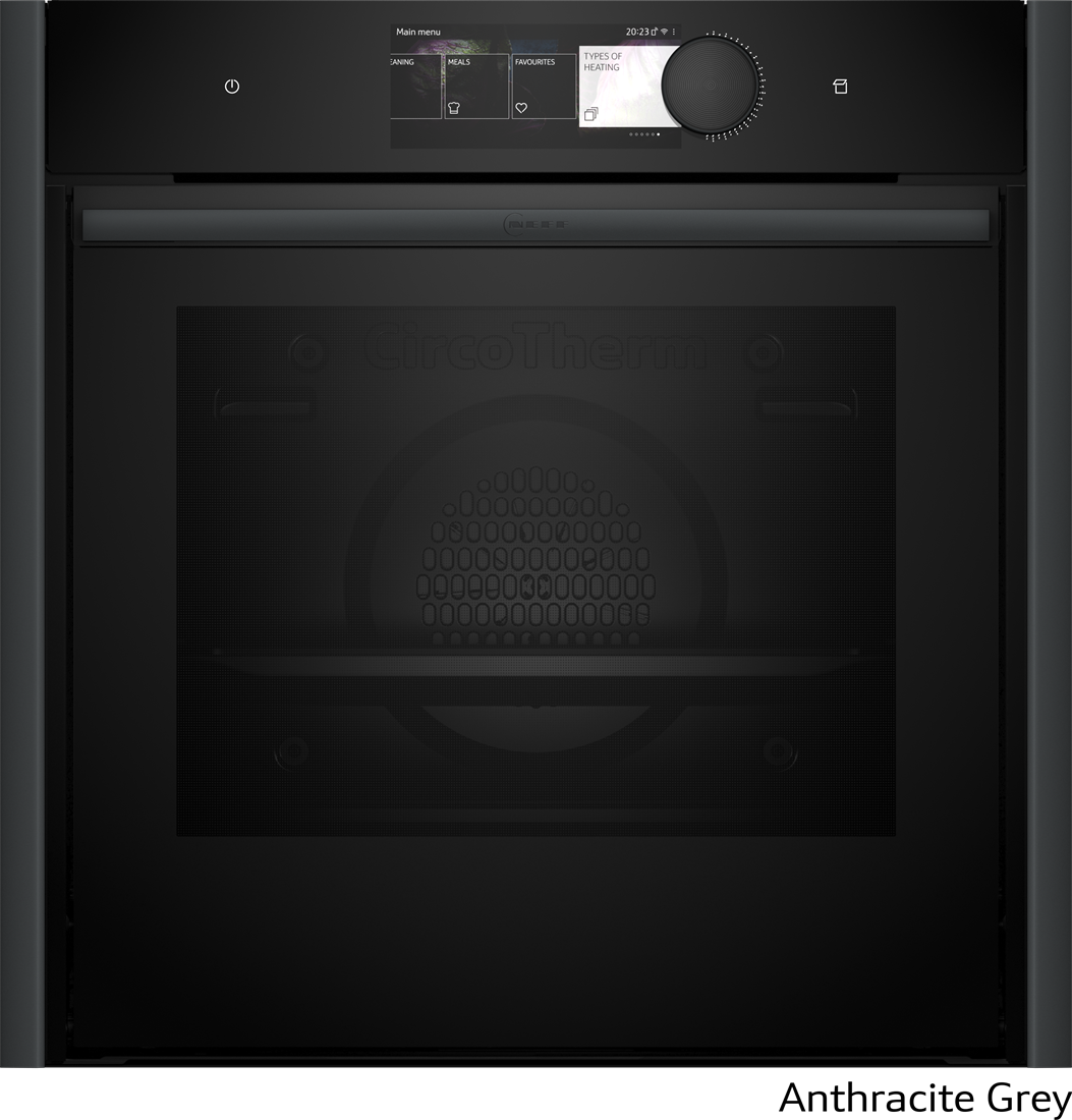Neff B69FY5CX0 N90 bakoven met stoom 60cm, vaste wateraansluiting, S/H ...