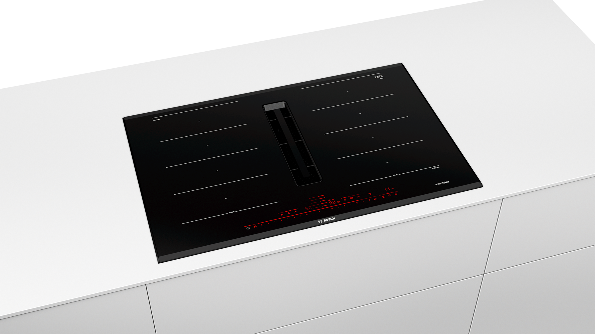 Bosch PXX895D66E SerieI8, kookplaat met afzuigmodule 80 cm Van de Weijer